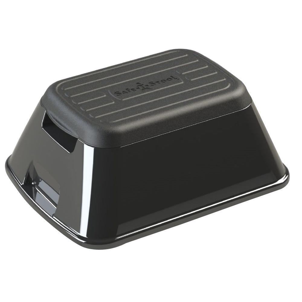 Safe-T-Stool 7.75 in. x 15.5 in. x 19.5 in. Anti-Tip and Carry Basket ...