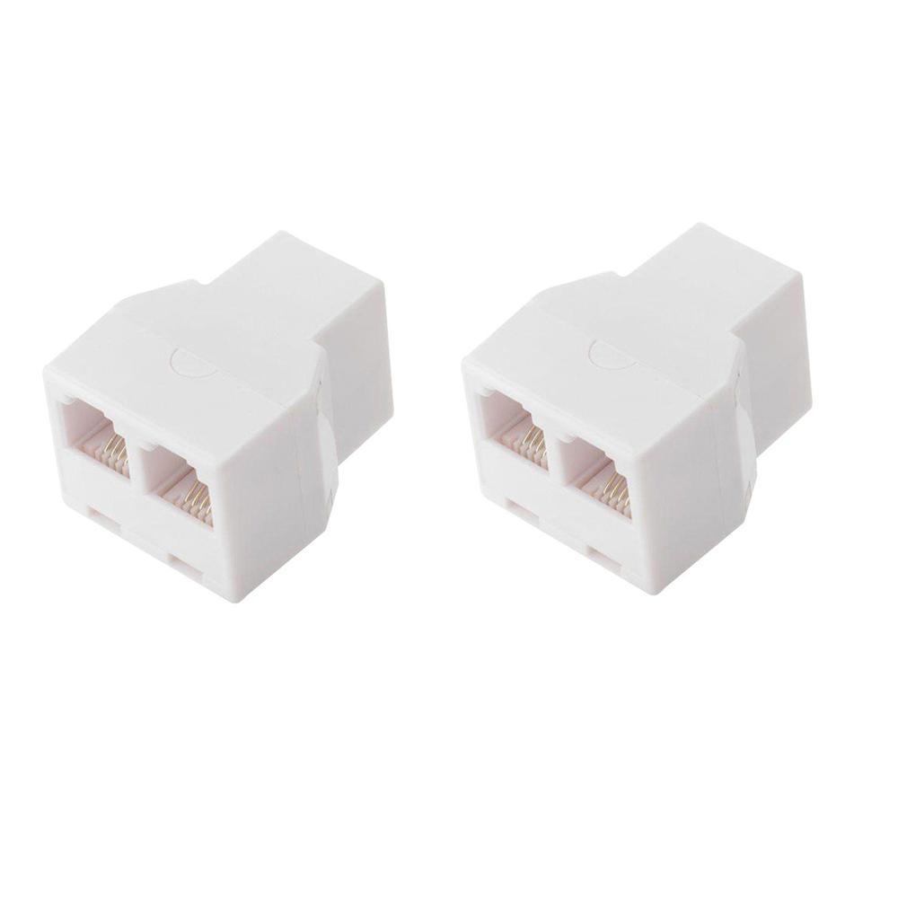 GE In-Line Network Cable Coupler - White-76750 - The Home Depot