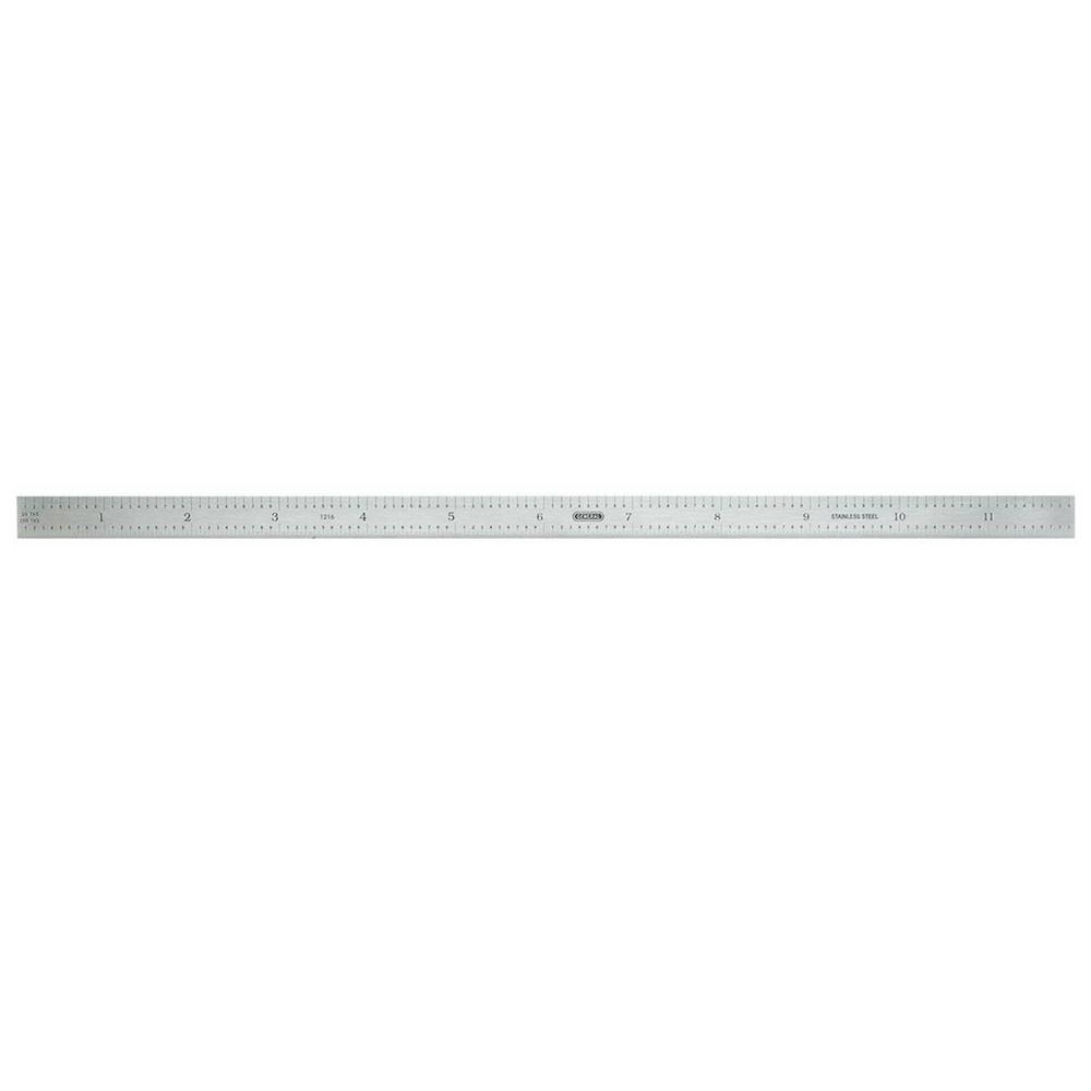 General Tools 12 in. Flex Stainless Steel Ruler-1216 - The Home Depot