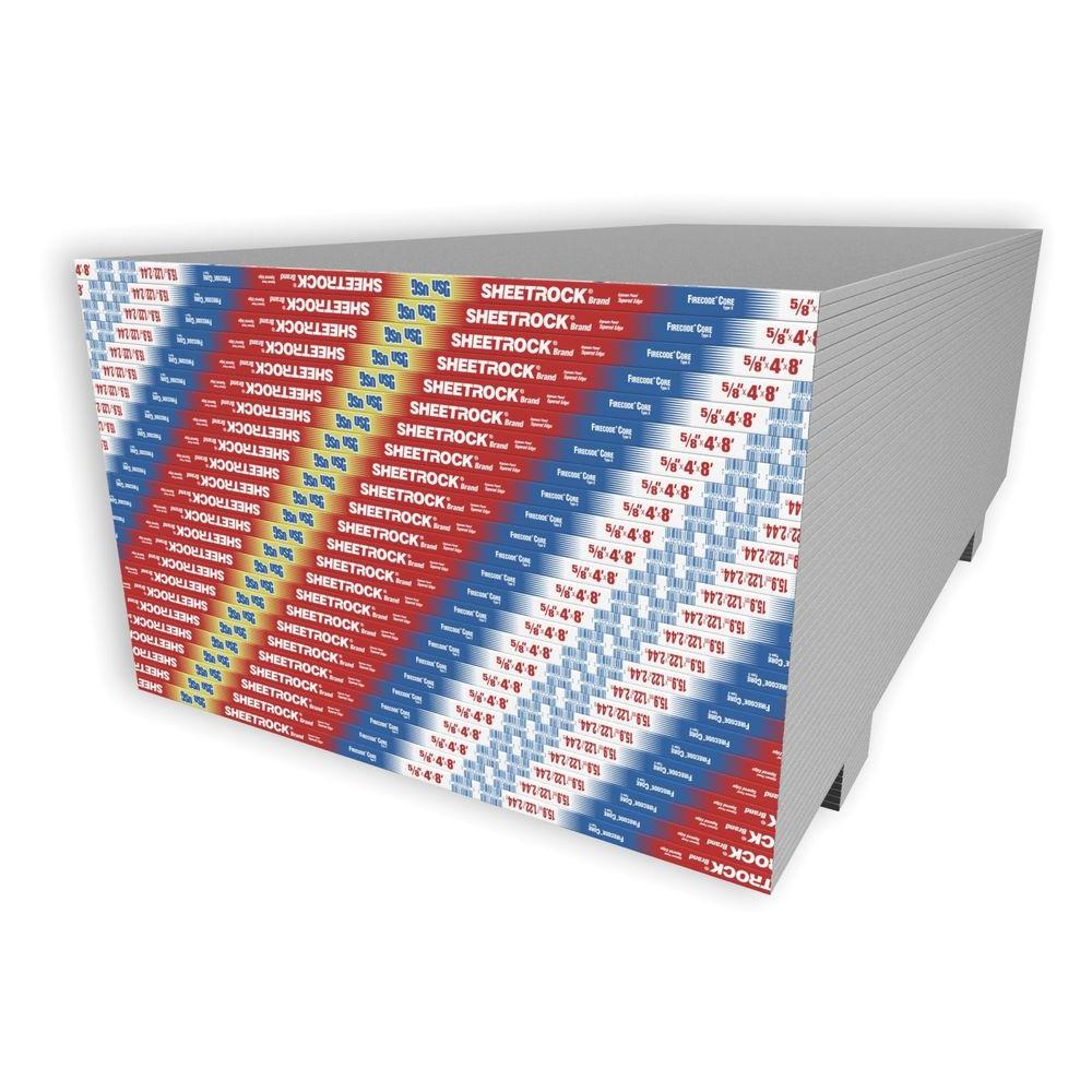 Sheetrock Firecode Core 5 8 In X 4 Ft X 8 Ft Gypsum Board Sheetrock Firecode Core 5 8 In X 4 Ft X 8 Ft Gypsum Board