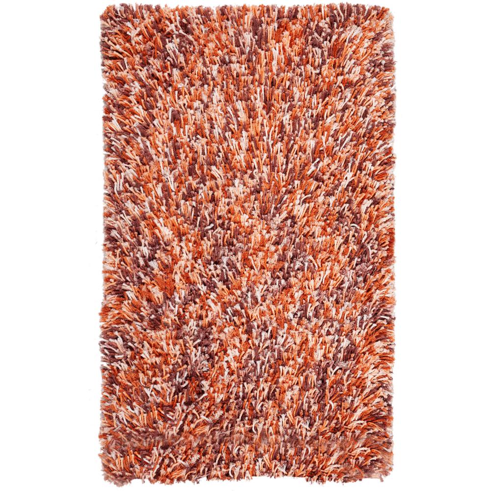 Safavieh Rio Shag Rust/Ivory 3 ft. x 5 ft. Area Rug-SG960P-3 - The Home ...