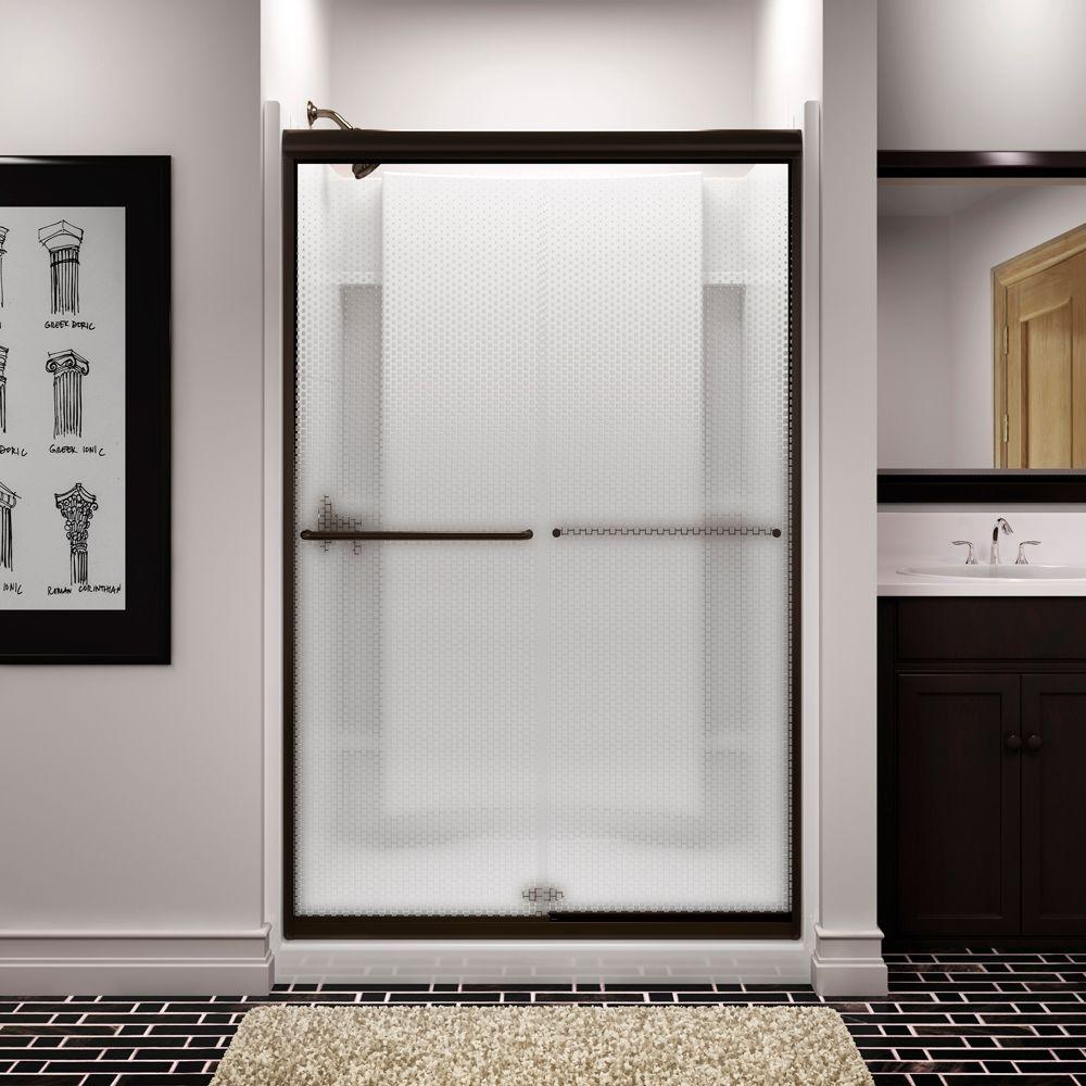 Sterling Finesse 47 58 In X 70 116 In Semi Frameless Sliding Shower Door In Boxwood Deep