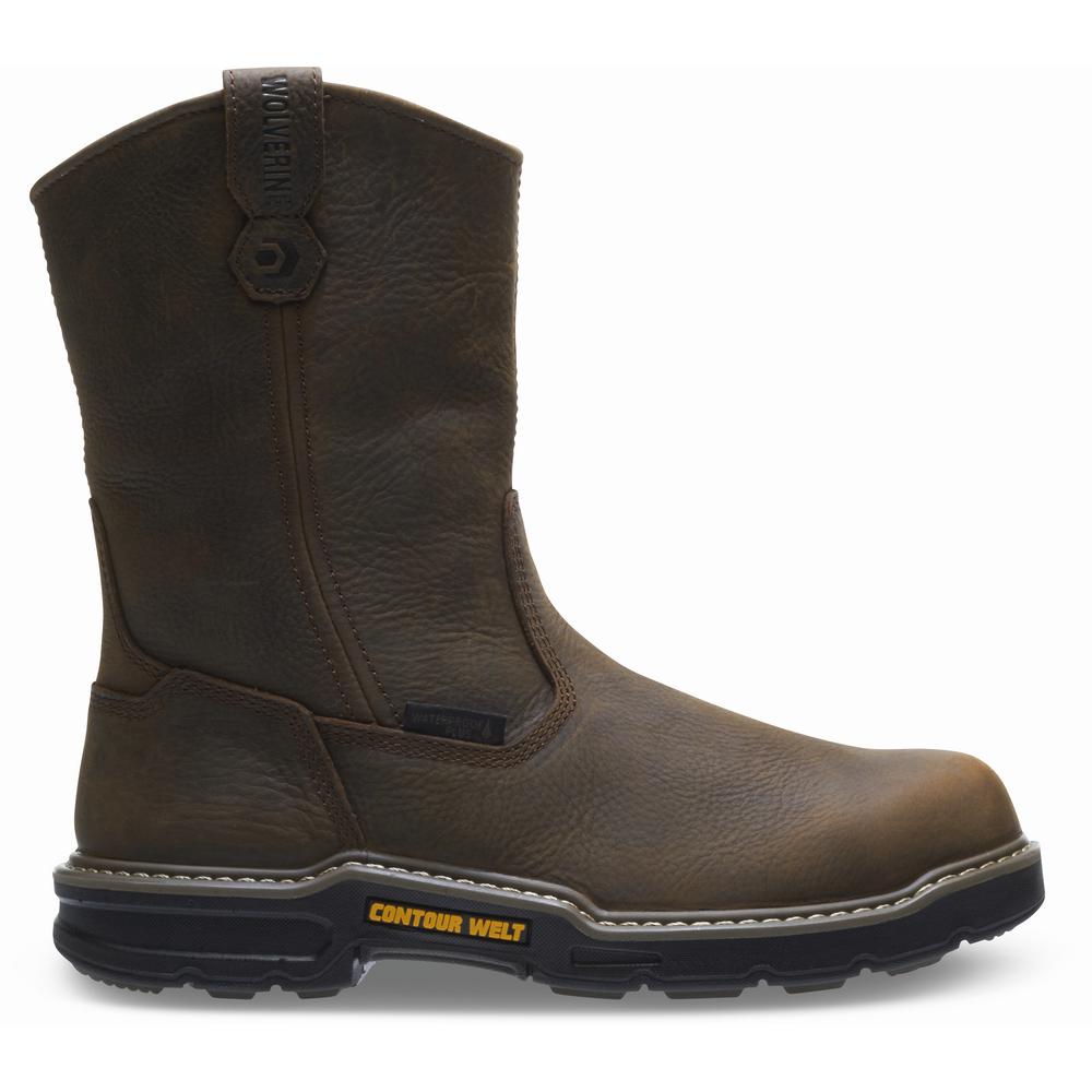 Wolverine Men's Bandit Wellington Work Boots - Composite Toe - Brown ...