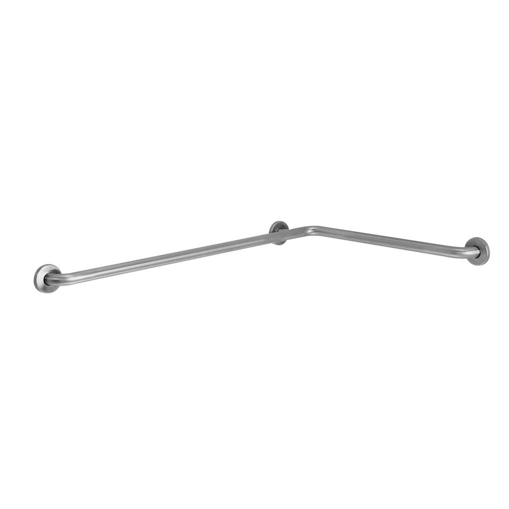 PONTE GIULIO 24 in. x 36 in. Corner Grab Bar in Stainless Steel ...