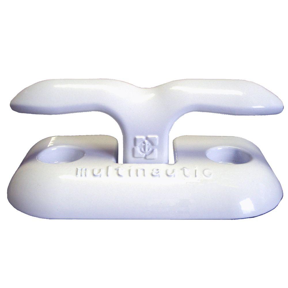 Multinautic 6 in. Aluminum Flip-Up Cleat, White-15112 - The Home Depot