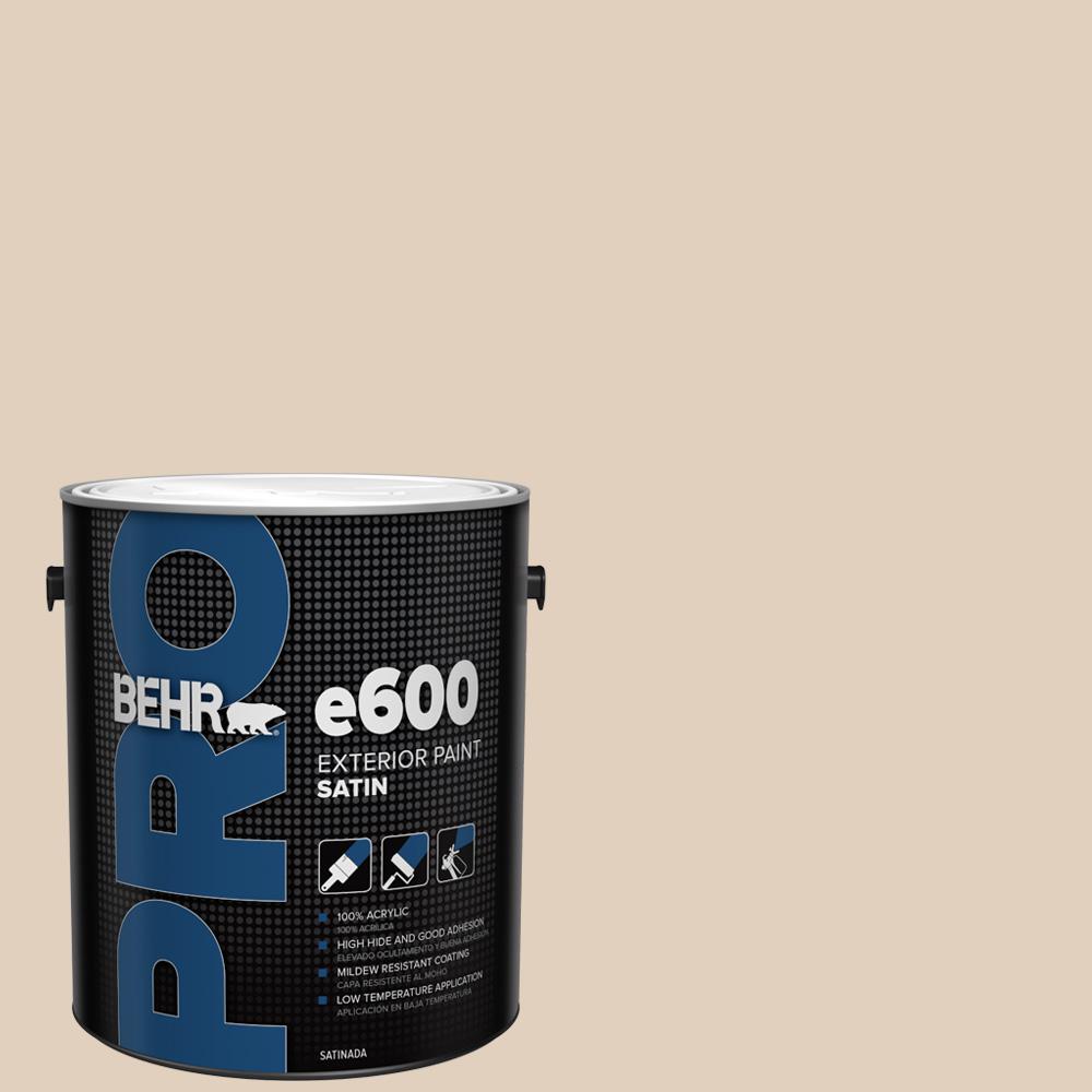 BEHR PRO 1 gal. #N240-2 Adobe Sand Satin Enamel Exterior Paint-PR64001 ...