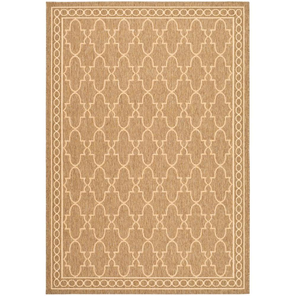 Safavieh Courtyard Dark Beige/Beige 9 ft. x 12 ft. Indoor/Outdoor Area ...