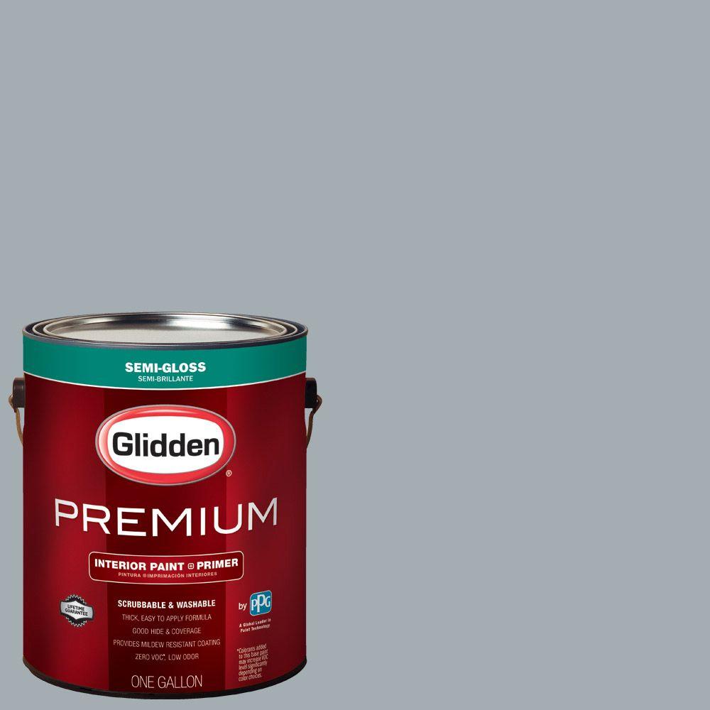 Glidden Premium 1 gal. #HDGCN40 Ascot Blue Semi-Gloss Interior Paint ...