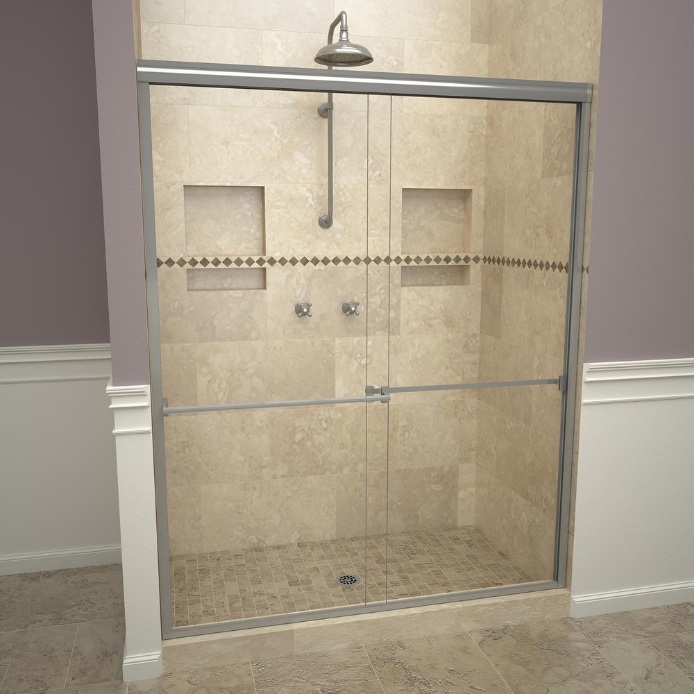 Redi Slide 1000 Series 47 in. W x 70 in. H Semi-Frameless Sliding ...