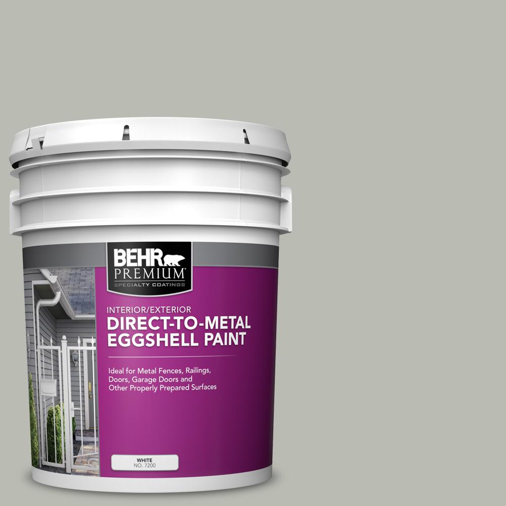 BEHR PREMIUM 5 gal. #N380-3 Weathered Moss Eggshell Direct to Metal ...