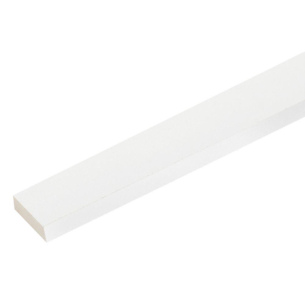 Veranda 3/4 in. x 2-1/2 in. x 8 ft. White PVC Trim (9-Pack)-827000001 ...