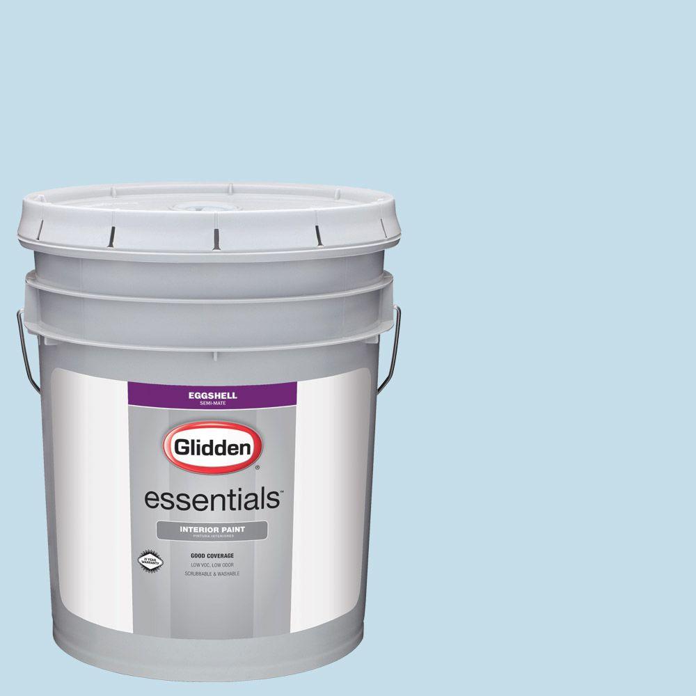 Glidden Essentials 5 gal. #HDGV03U Windswept Blue Eggshell Interior ...