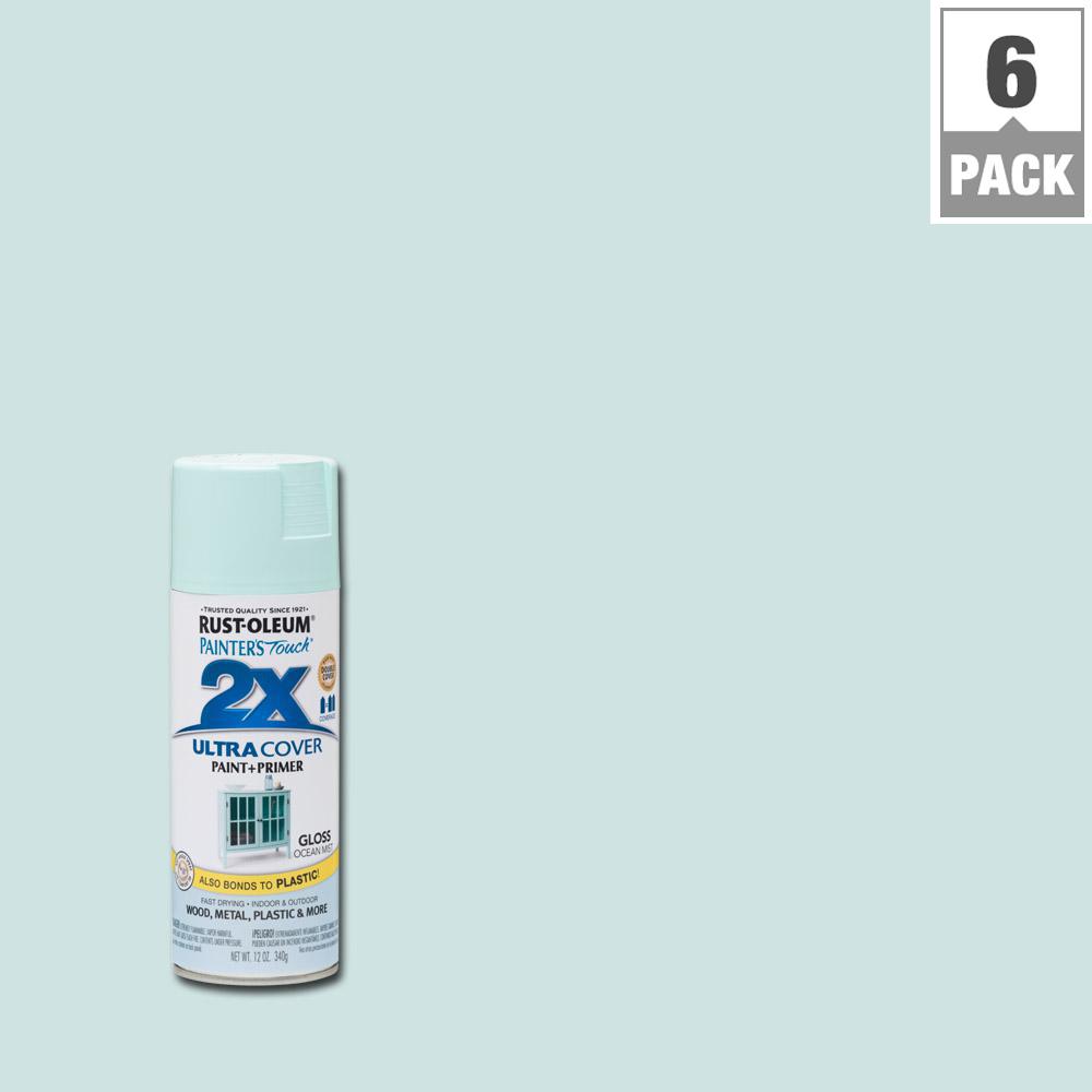 Rust-Oleum Painter's Touch 2X 12 oz. Gloss Ocean Mist General Purpose ...