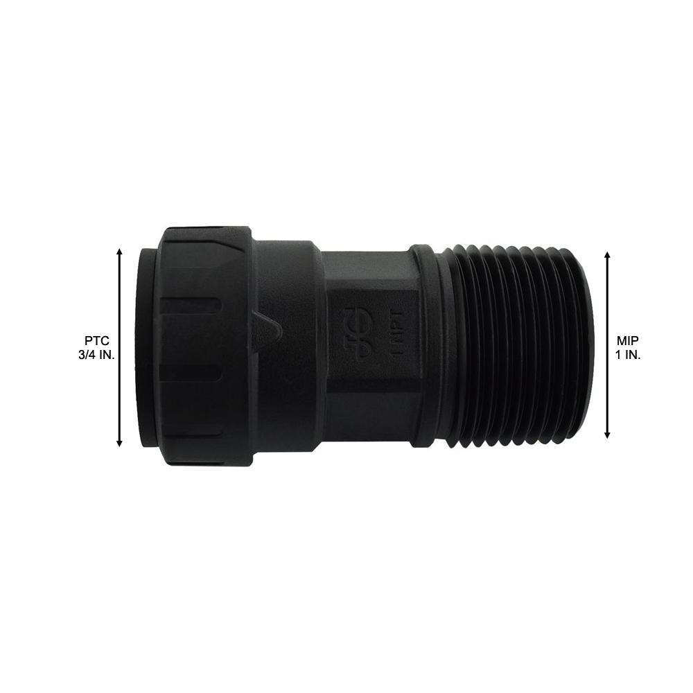 ProLock 3/4 in. Push-to-Connect x 1 in. MIP Plastic Reducing Adapter ...