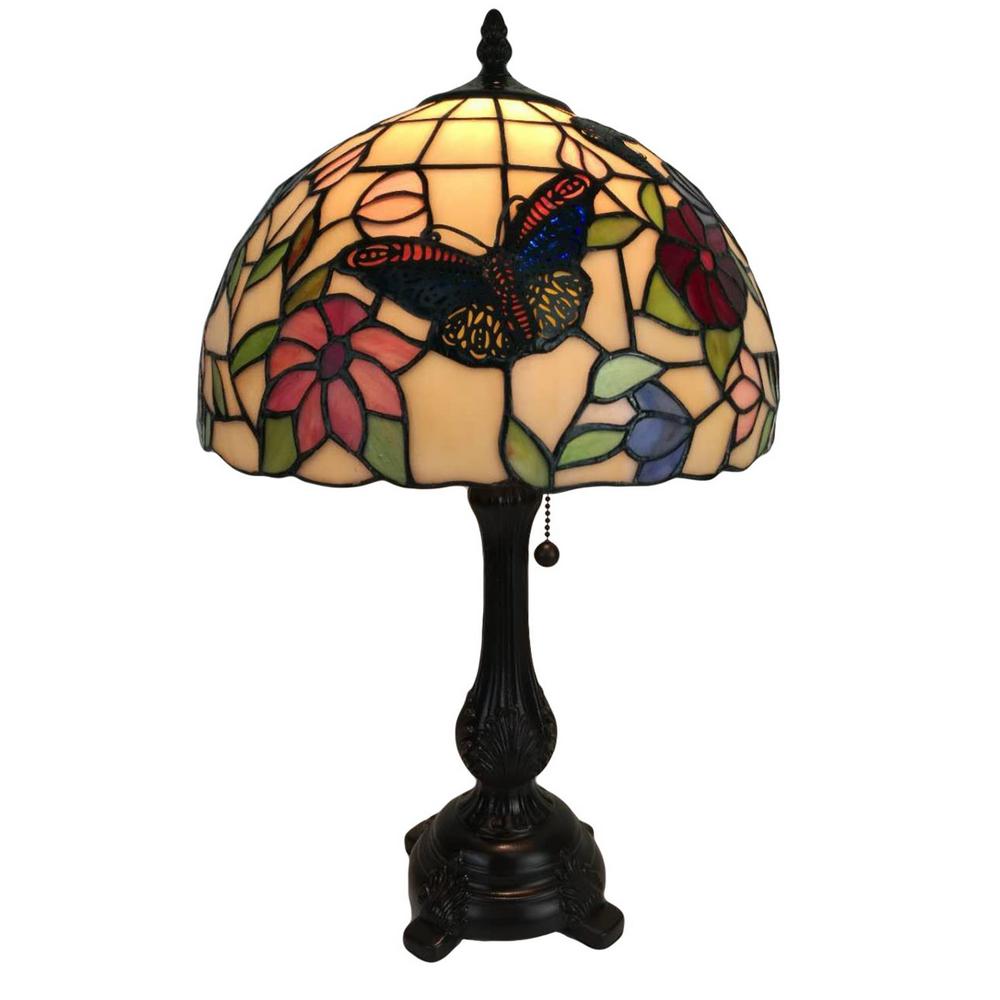 Amora Lighting 19 in. Tiffany Style Butterflies Table Lamp-AM061TL12B ...