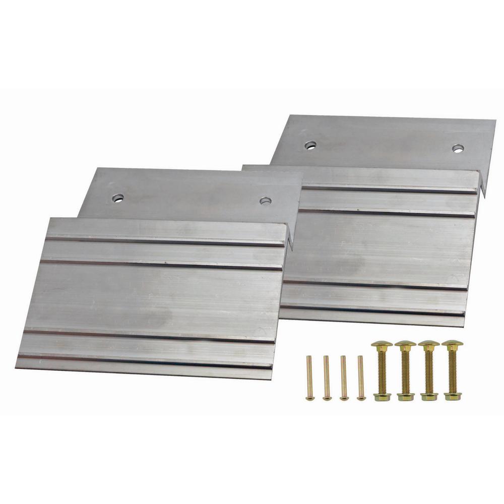 Erickson 7.25 in. Aluminum Ramp Plates-07400 - The Home Depot