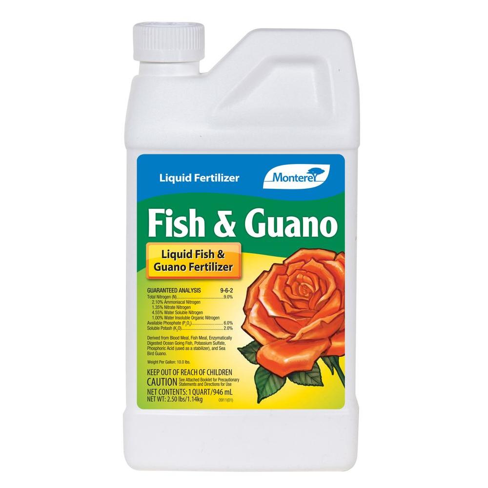 Monterey 32 oz. Liquid Guano and Fish Fertilizer-100509329 - The Home Depot