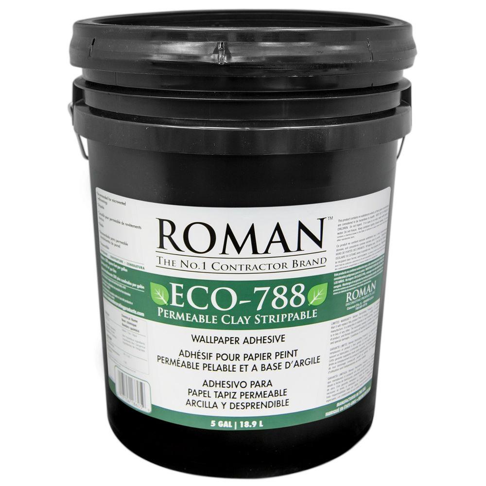 Roman ECO-788 5 gal. Strippable Clay Adhesive-018605 - The Home Depot