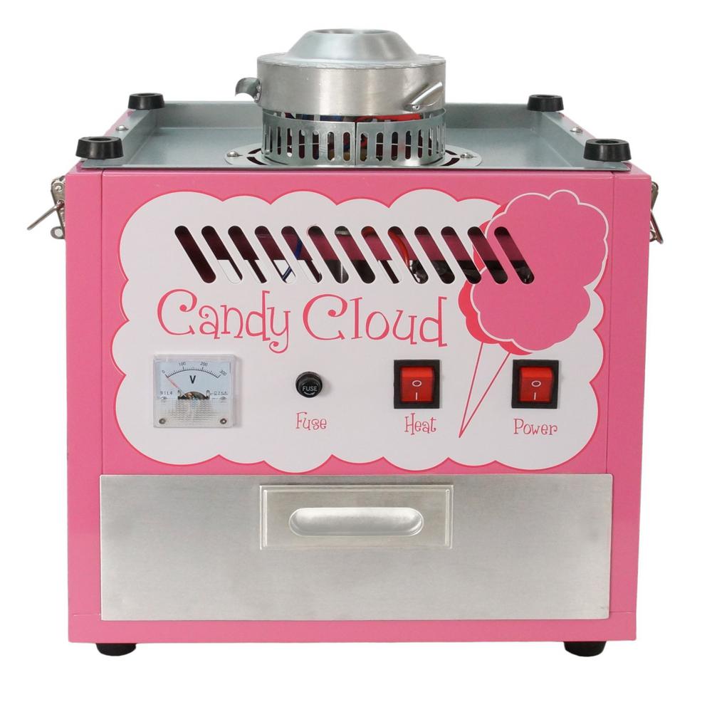 Funtime Commercial Pink Cotton Candy Cloud Hard Candy Table Top Machine ...