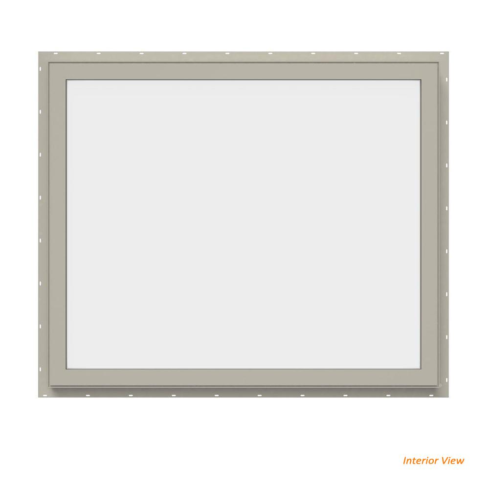 JELD-WEN 35.5 in. x 29.5 in. V-4500 Series Desert Sand Vinyl Picture ...