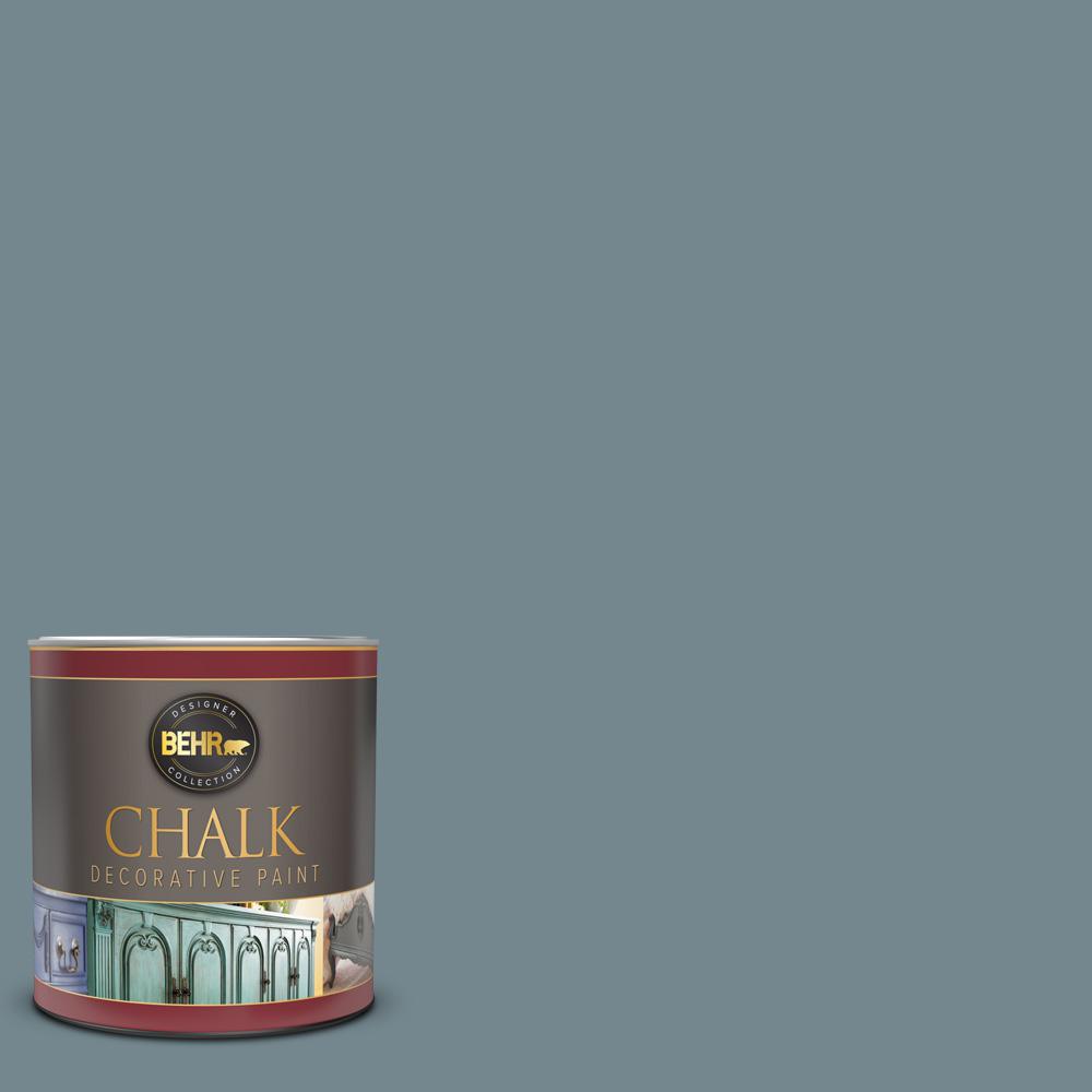 BEHR 1 qt. #N470-5 Norwegian Blue Interior Chalk Decorative Paint ... BEHR 1 qt. #N470-5 Norwegian Blue Interior Chalk Decorative Paint ...