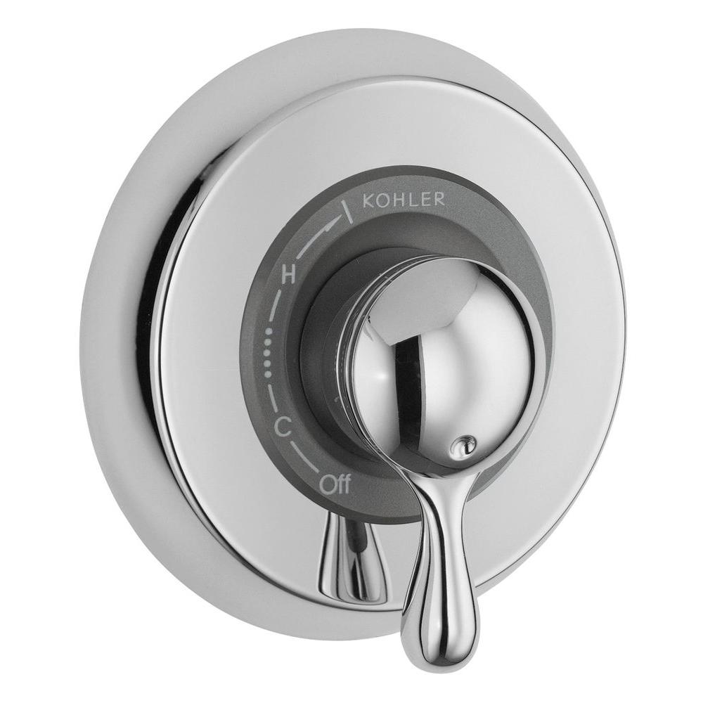 KOHLER MasterShower 1-Handle Hi-Flow Valve Trim Kit in Polished Chrome ...