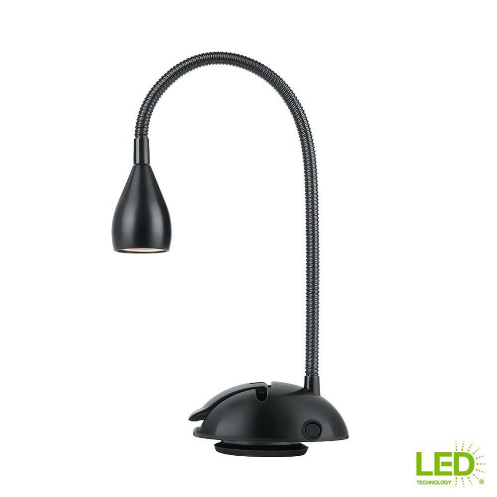 Hampton Bay Black LED Suction Cup Lamp-5B1500-BK - The Home Depot
