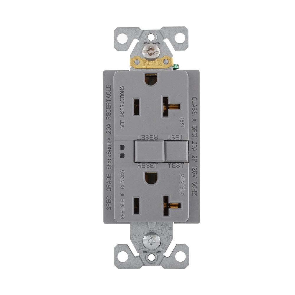 Gray - GFCI - Electrical Outlets & Receptacles - Wiring Devices & Light ...