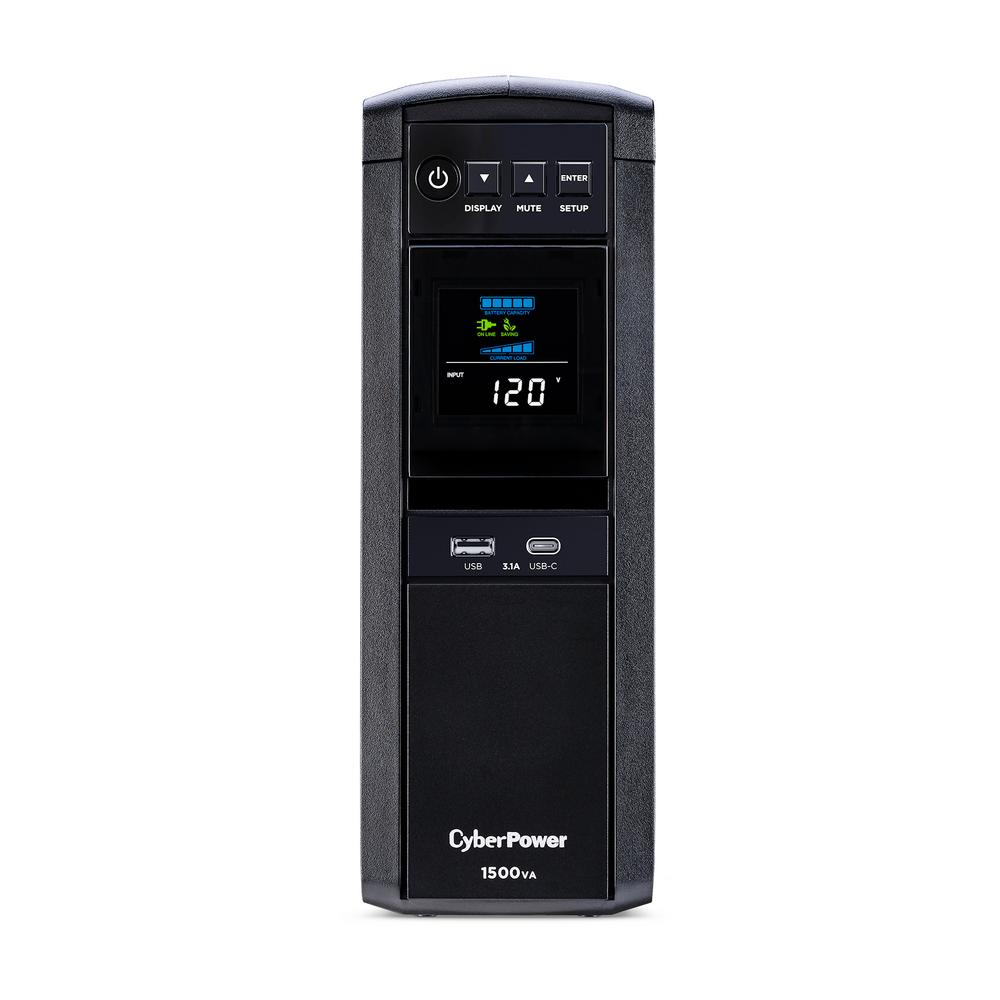 CyberPower 1500VA 120-Volt 12-Outlets Sine Wave LCD UPS-GX1500U - The ...