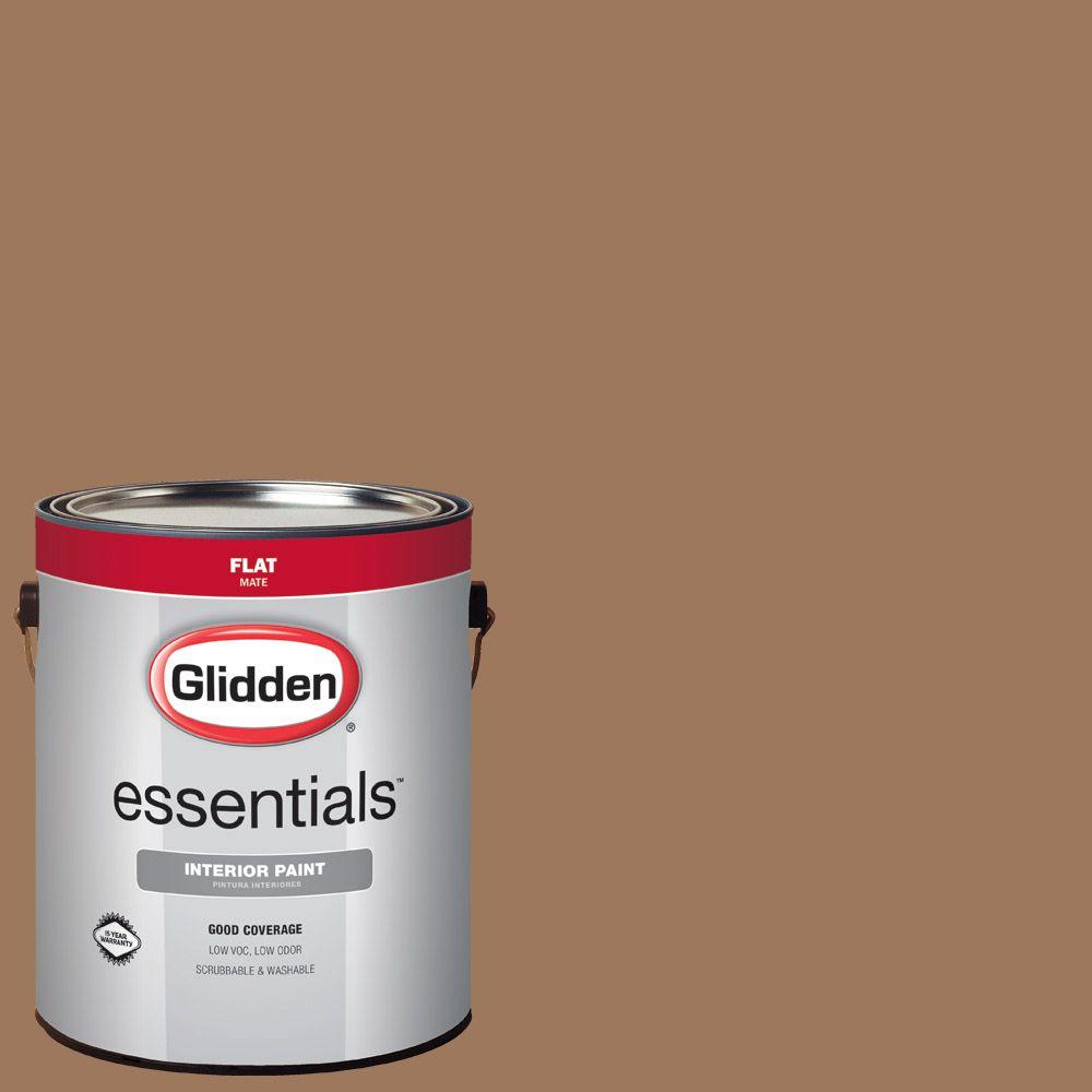 Glidden Essentials 1 gal. #HDGO39 Afternoon Tea Flat Interior Paint ...