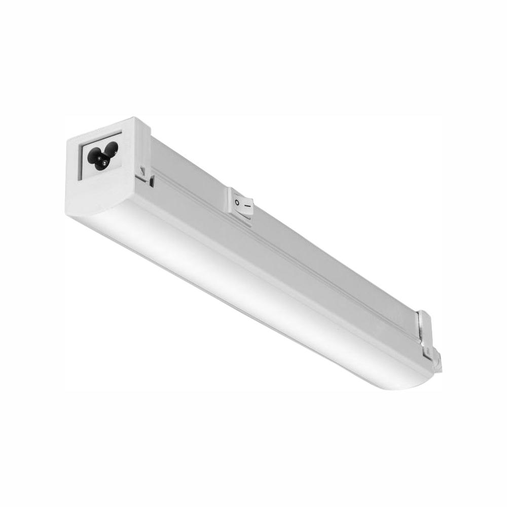 Lithonia Lighting 1 ft. 12-Watt Linkable LED White Integrated 4000K ...