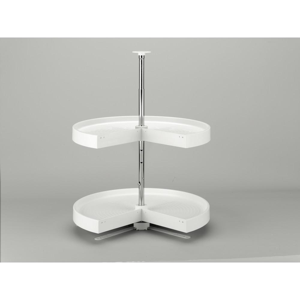 Rev-A-Shelf 24 in White Polymer Pie-Cut Lazy Susans 2-Shelf-LD-2942-24 ...