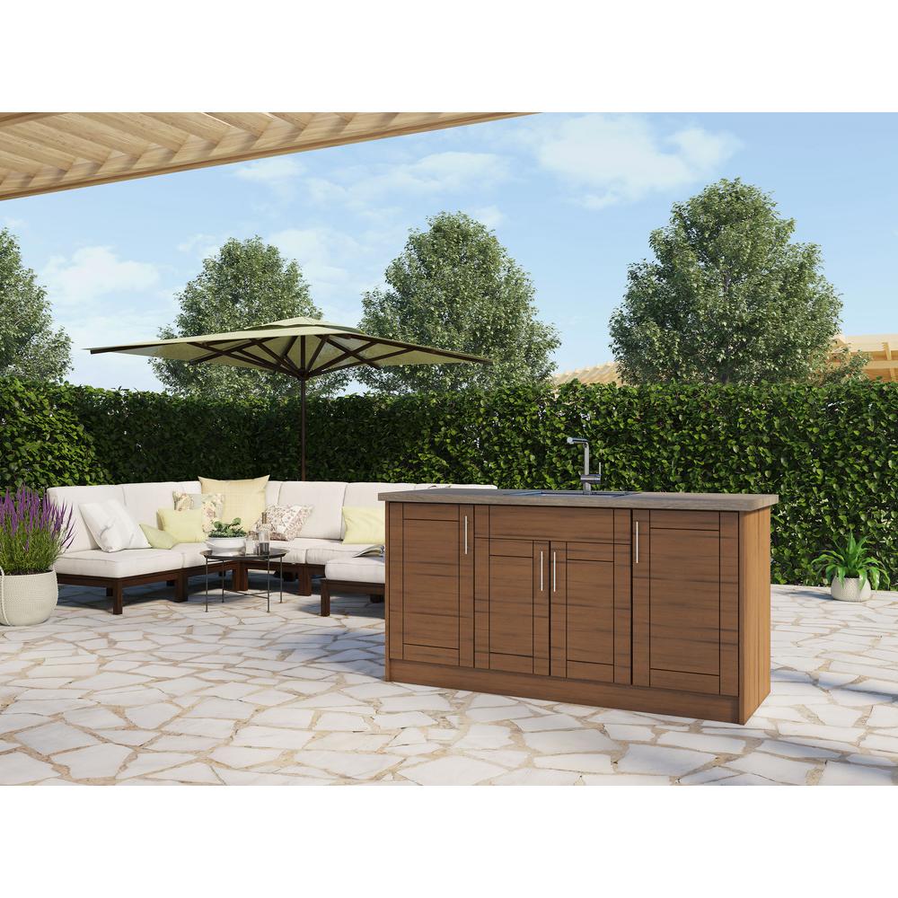 Teak Outdoor Kitchen Cabinets
