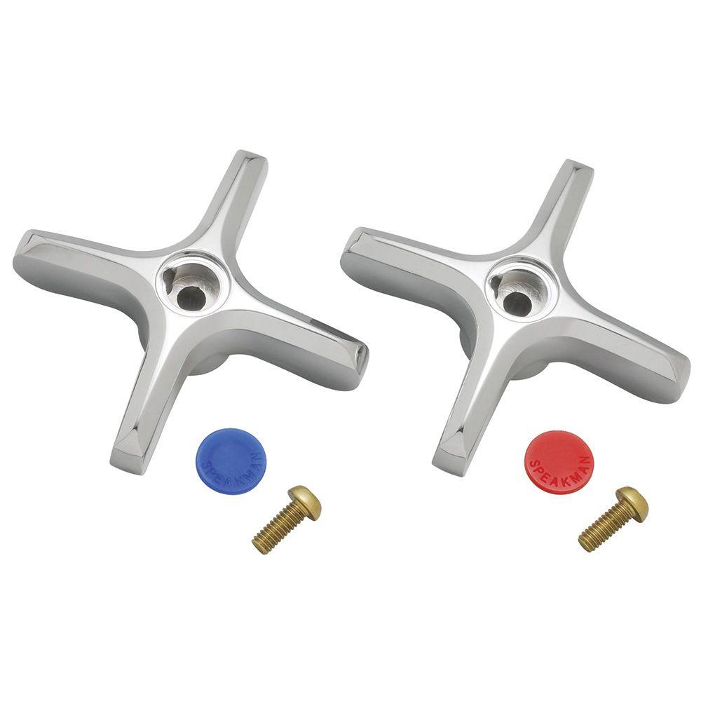 Speakman Commander Cross Handle Set in Polished Chrome-A-CROSS - The ...