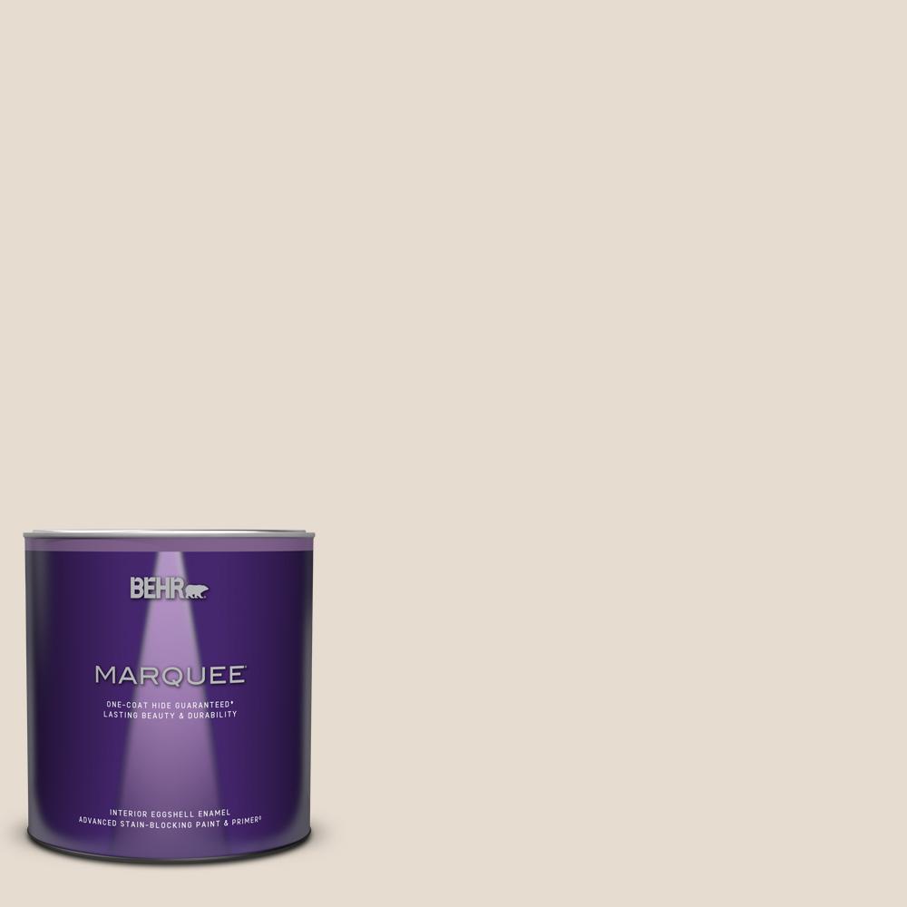 BEHR MARQUEE 1 qt. #PWN-62 Tuscan Beige Eggshell Enamel Interior Paint ...
