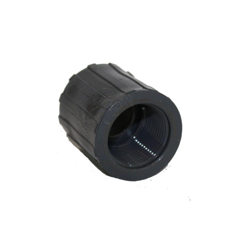 DURA 1 in. x 3/4 in. Sch. 80 PVC FPT x FPT Red Coupling-C830-131 - The ...