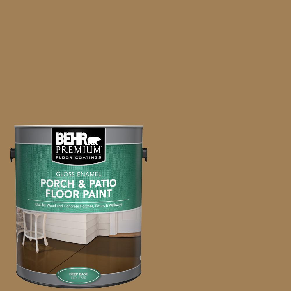 BEHR Premium 1 gal. #MS-45 Tuscany Gold Gloss Enamel Interior/Exterior ...