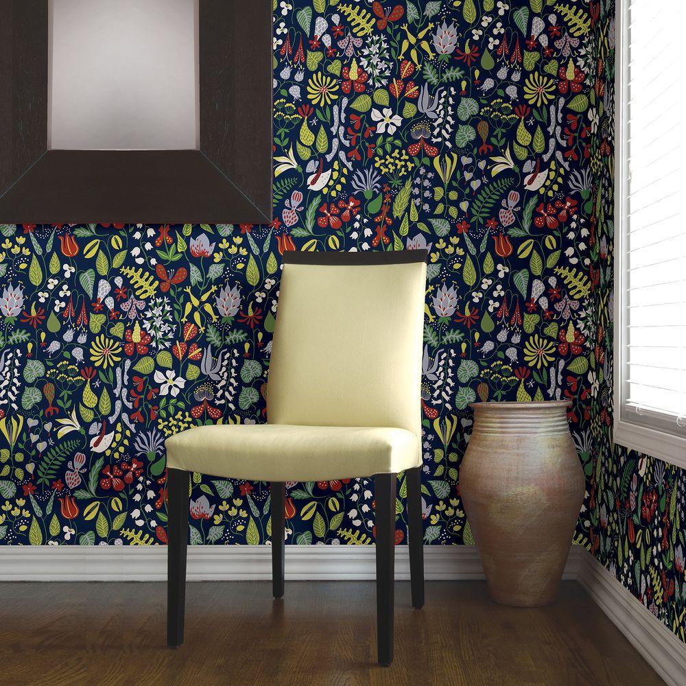 Rustic Navy Floral Backgrounds