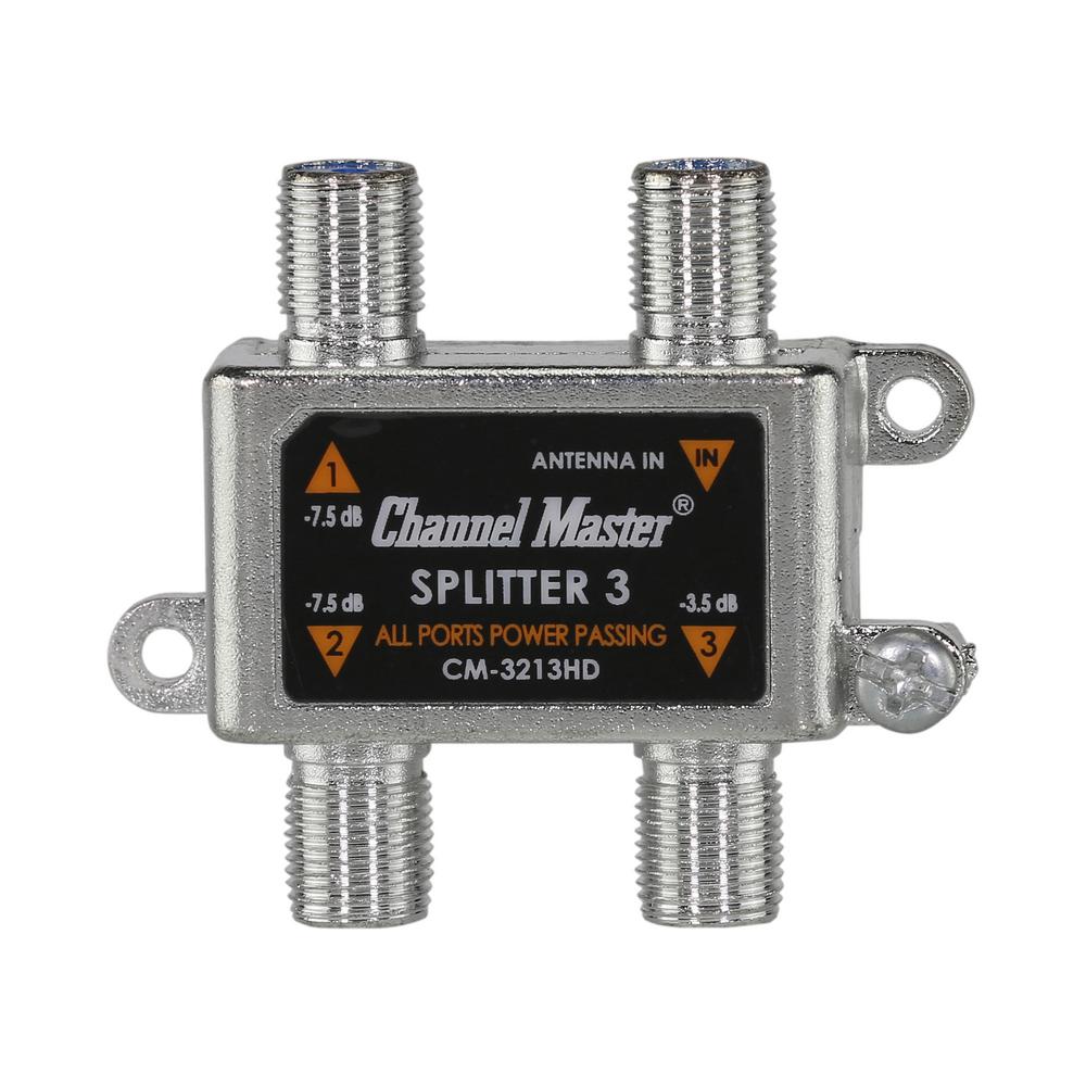Channel Master Splitter 3 Divides the TV Signal From Your Antenna to ...