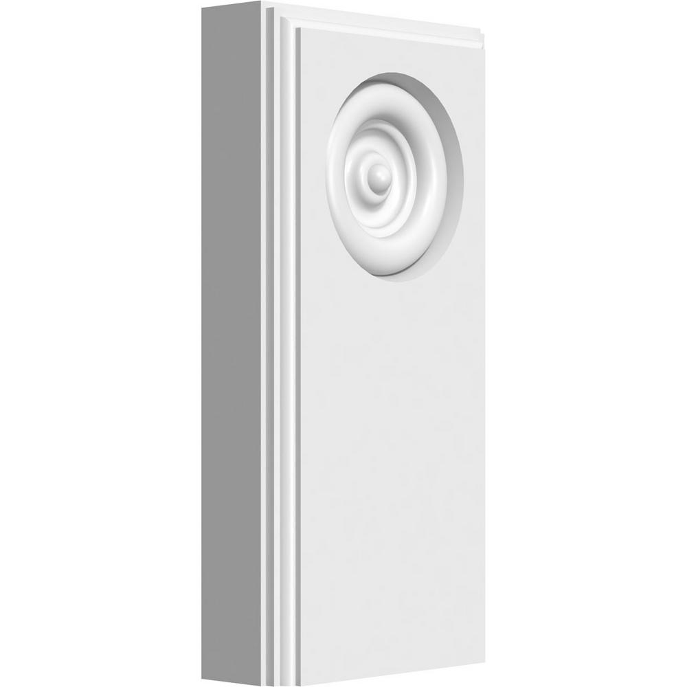 Ekena Millwork 1 in. x 3 in. x 6 in. PVC Standard Foster Bullseye ...