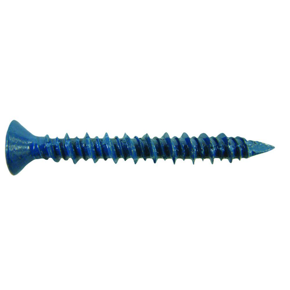 Drive Straight 1/4 in. x 2-3/4 in. Hi-Lo Serrated Steel Flat-Head ...