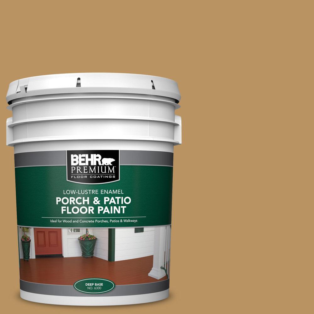 BEHR Premium 5 gal. #S300-5 Spiced Mustard Low-Lustre Enamel Interior ...