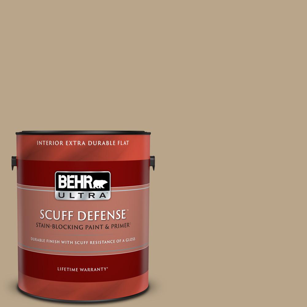 BEHR ULTRA 1 gal. #710D-4 Harvest Brown Extra Durable Flat Interior ...
