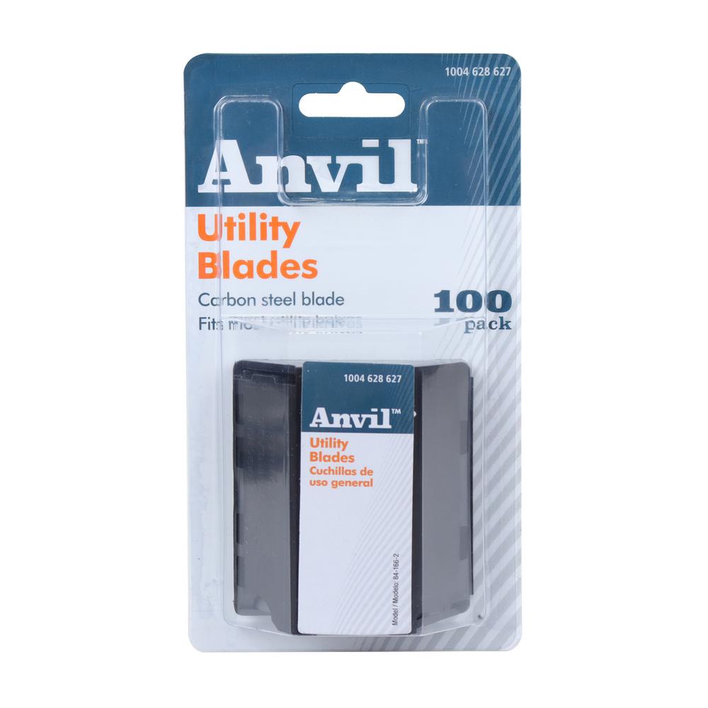 Anvil 100-Piece Utility Blades-84-0166-0000 - The Home Depot