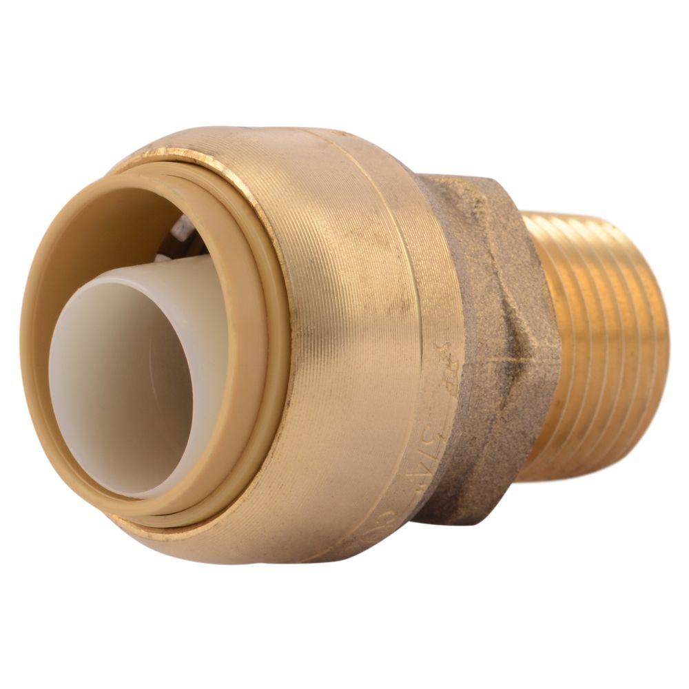 SharkBite 3 4 In Push to Connect X 1 2 In MIP Brass Reducing Adapter