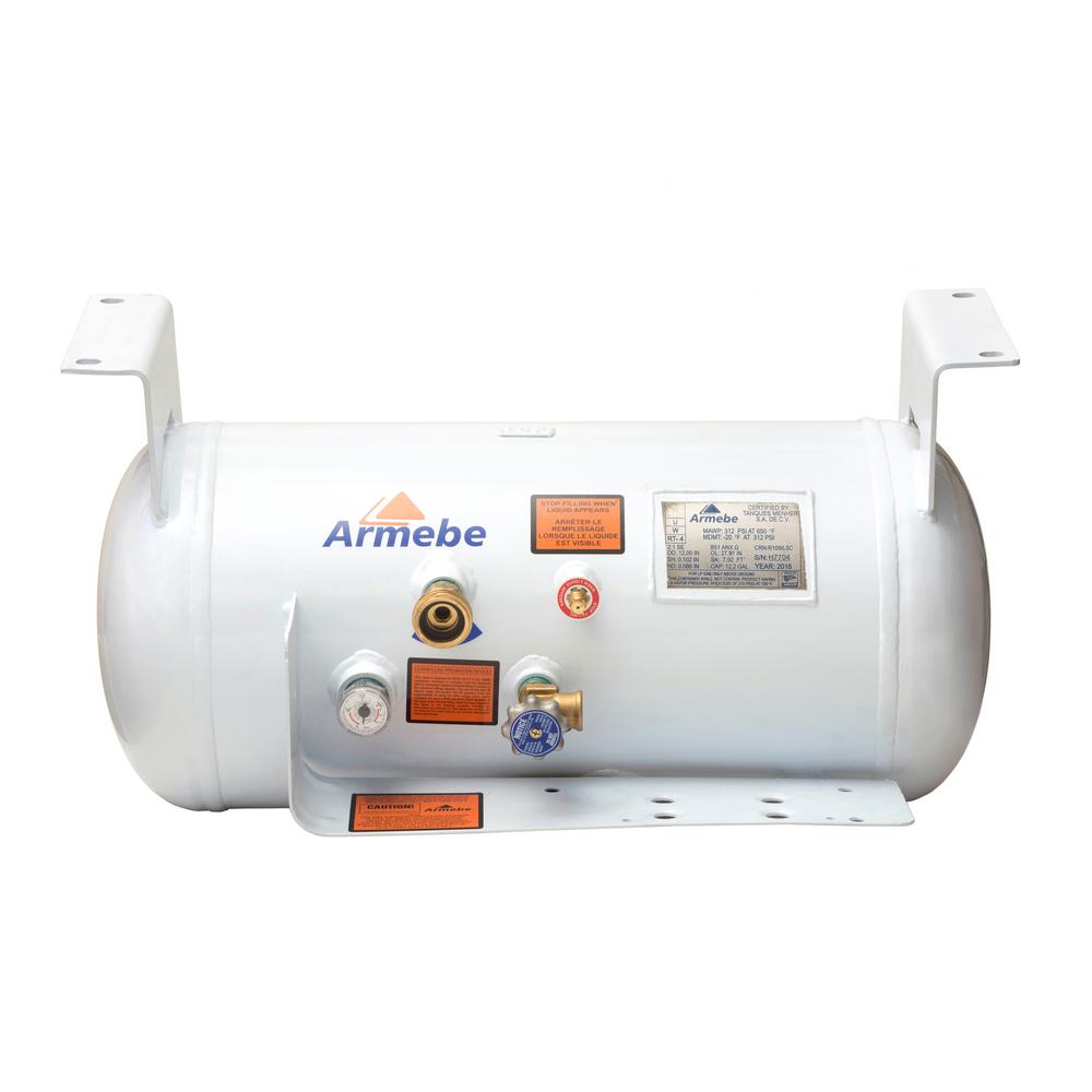 Flame King 20 lbs. Floor Buffer Propane Tank with Vapor Valve and Level ...