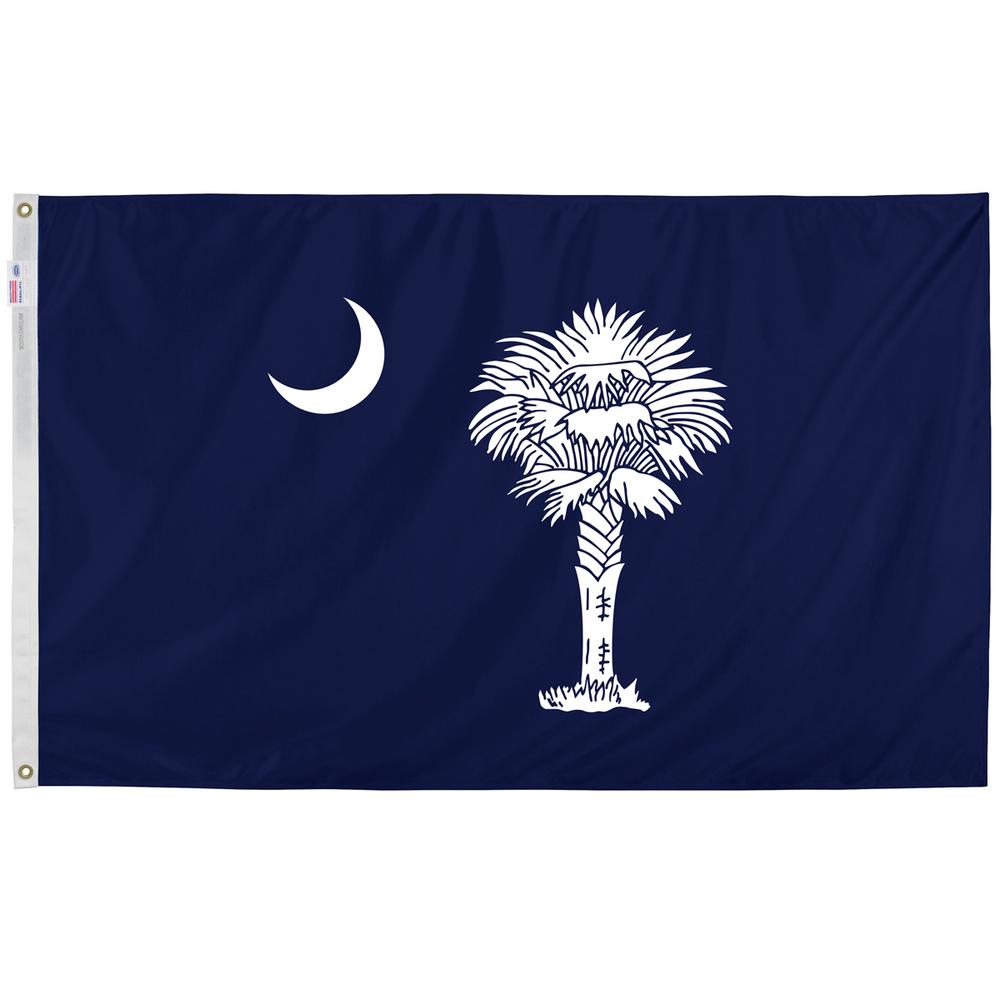 Valley Forge Flag 3 ft. x 5 ft. Nylon South Carolina State Flag SC3 ...