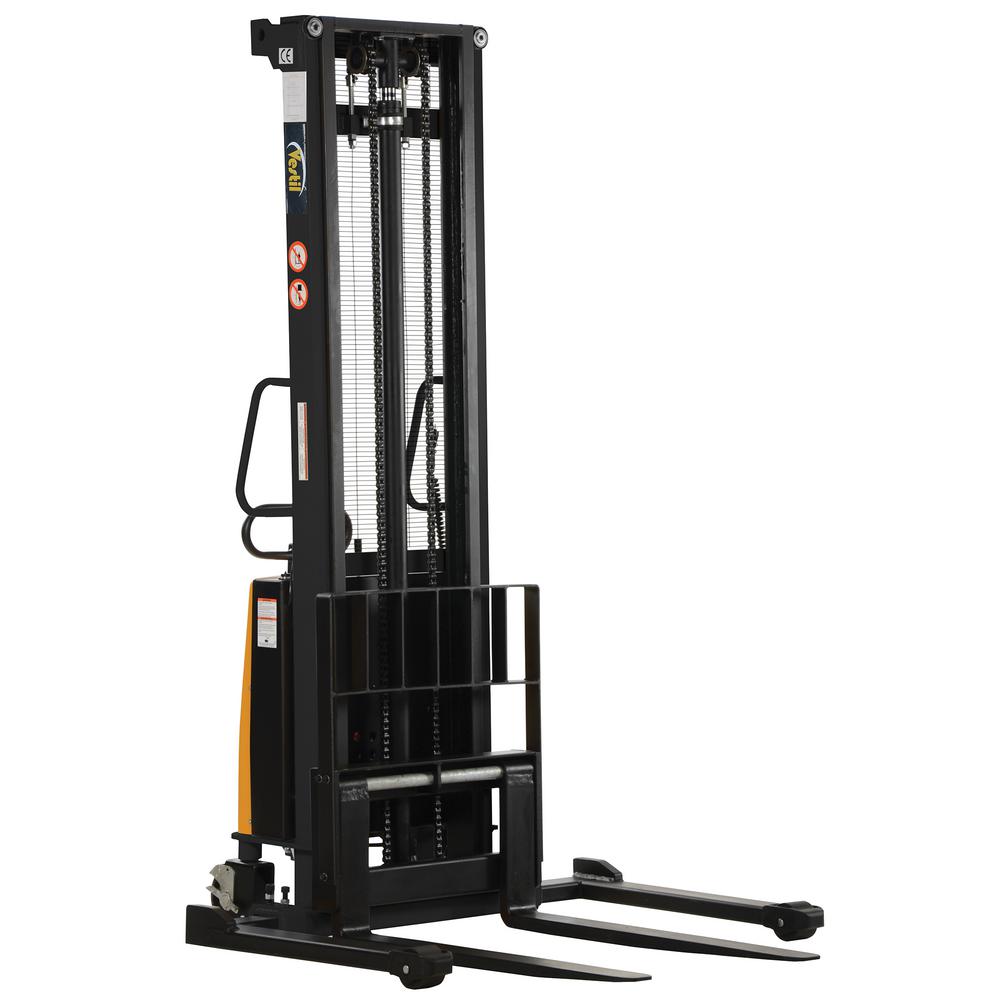 Vestil 2000 lb. Capacity 150 in. High Stacker with Powered Lift with ...