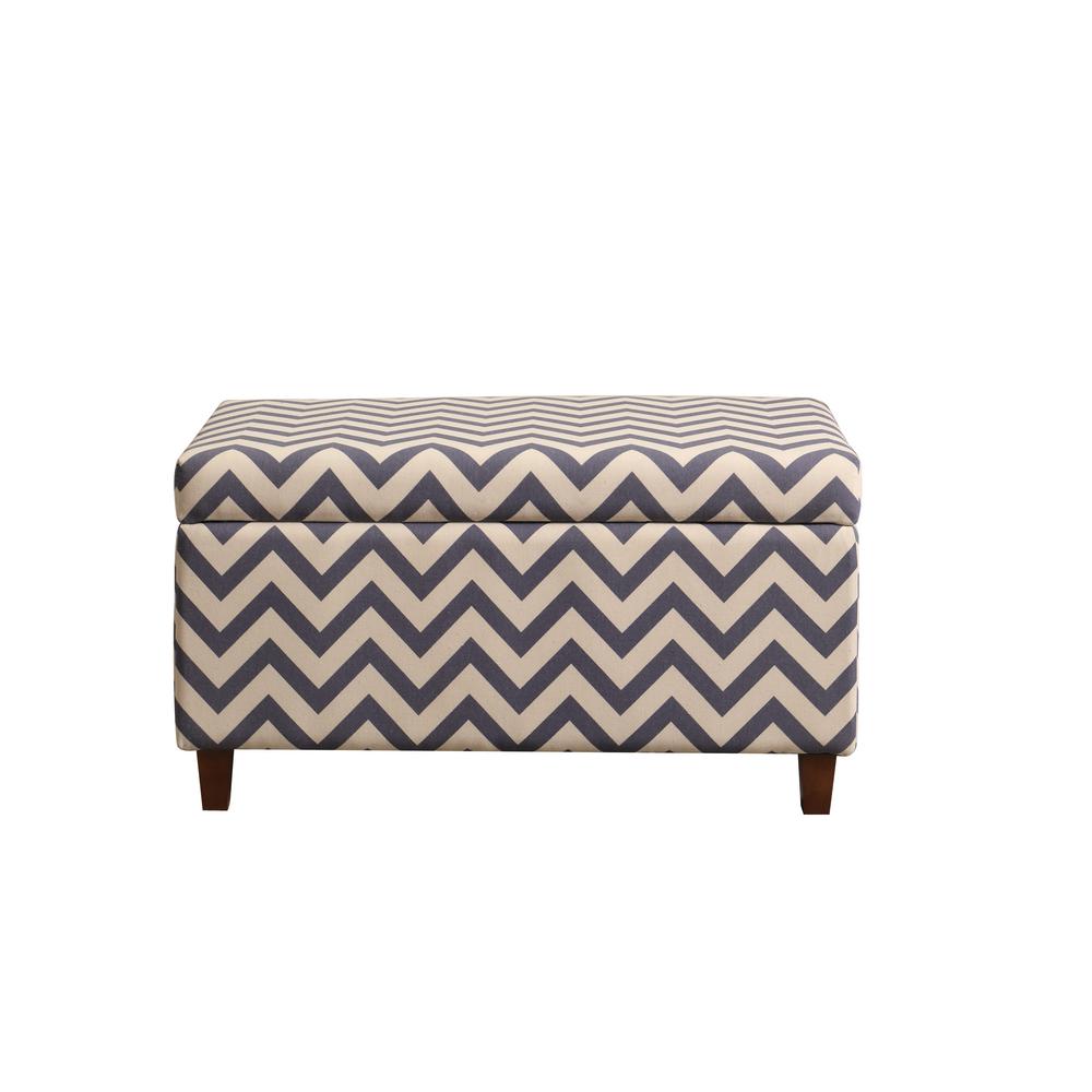 Multi-Colored Chevron Patterned Deep Storage Ottoman-91019-63 - The ...