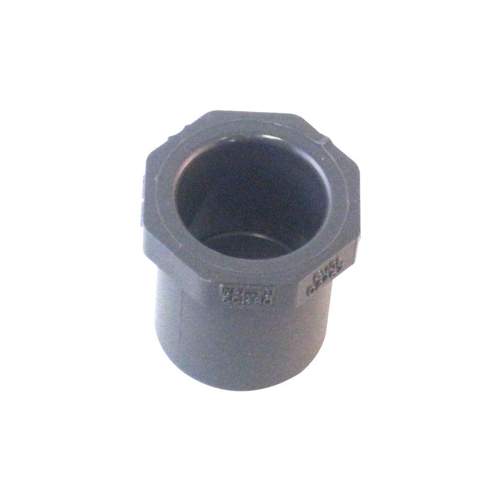 DURA 3/4 in. x 1/2 in. Schedule 40 PVC Reducer Bushing-C437-101 - The ...